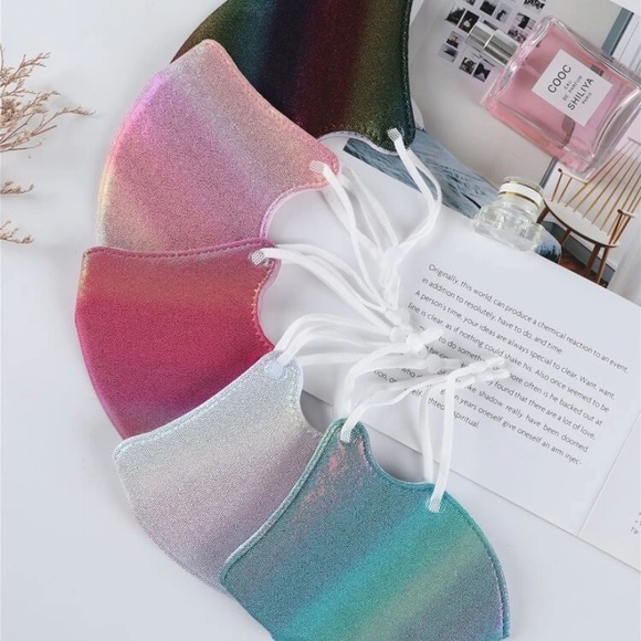 Accessories | 5 Pack Shiny Face Mask | Poshmark
